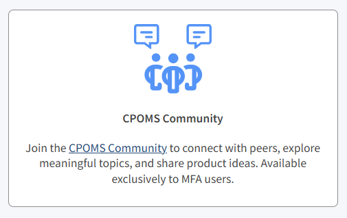 CPOMS Community
