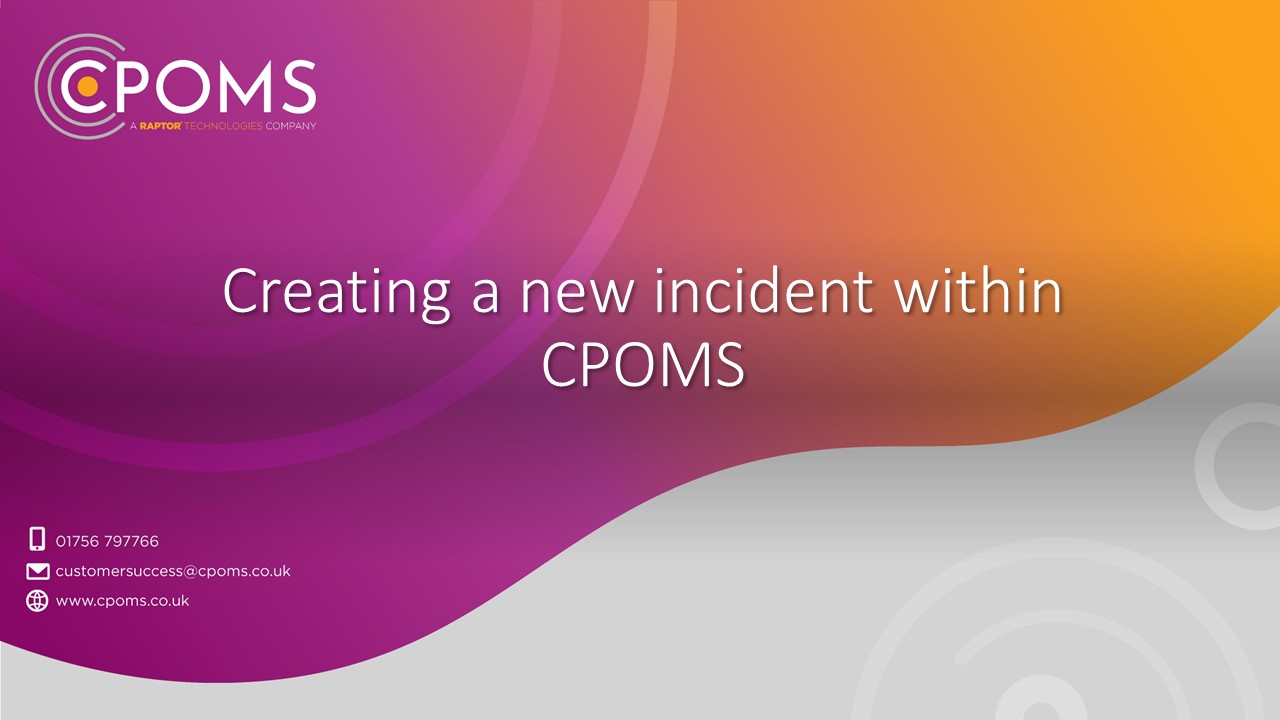 CPOMS Video Library