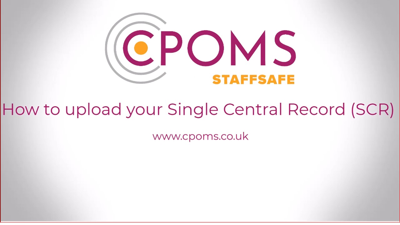 CPOMS StaffSafe Video Library