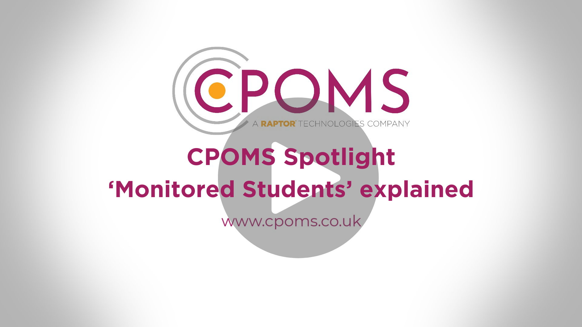 CPOMS Spotlight Training Video