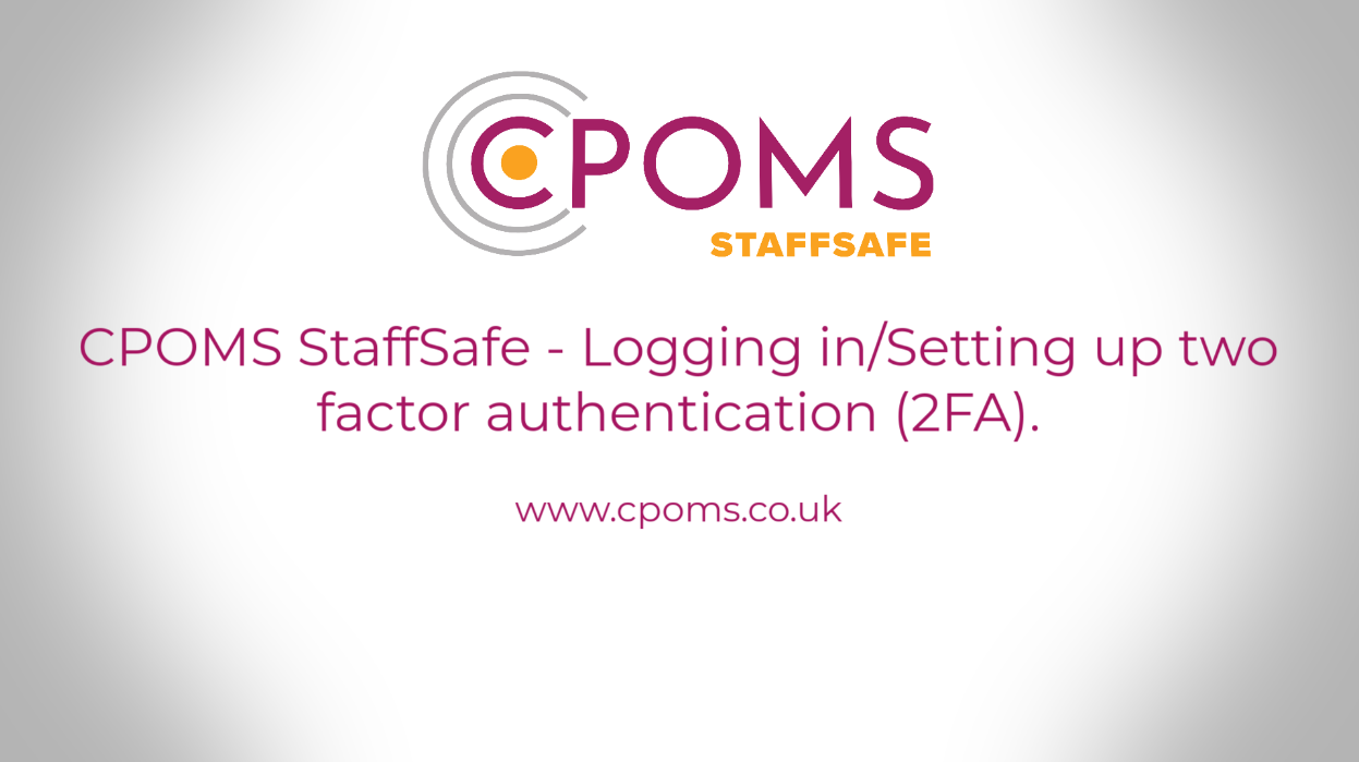 CPOMS StaffSafe Video Library