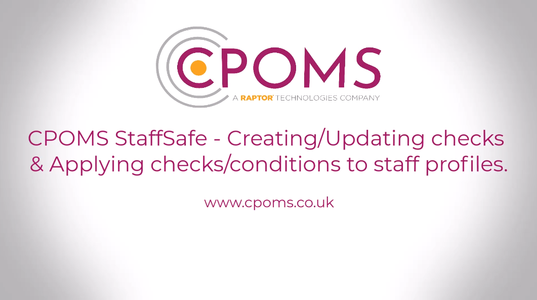 CPOMS StaffSafe Video Library