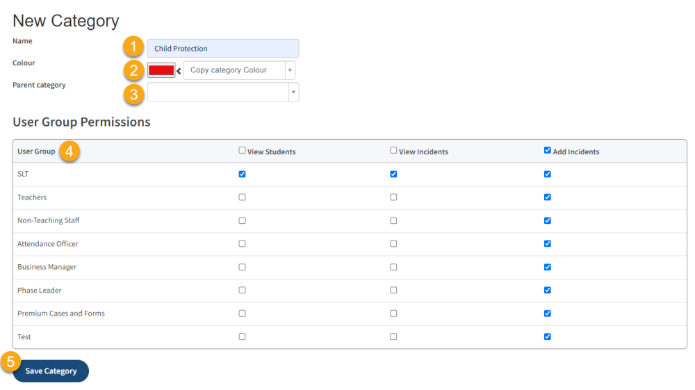 CPOMS StudentSafe - How to add a new category