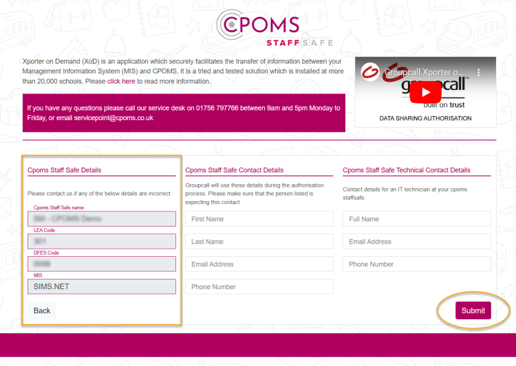 CPOMS StaffSafe - Integrating with your MIS System