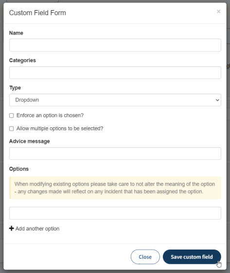 CPOMS StudentSafe - Form Builder