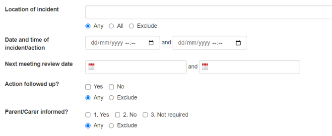 CPOMS StudentSafe - Form Builder