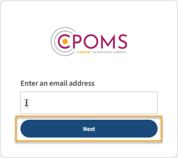 How to log-in to CPOMS for the first time
