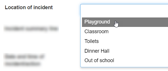 CPOMS StudentSafe - Form Builder