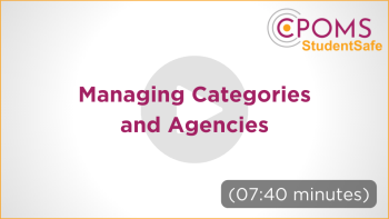 CPOMS StudentSafe - How to add a new sub-category